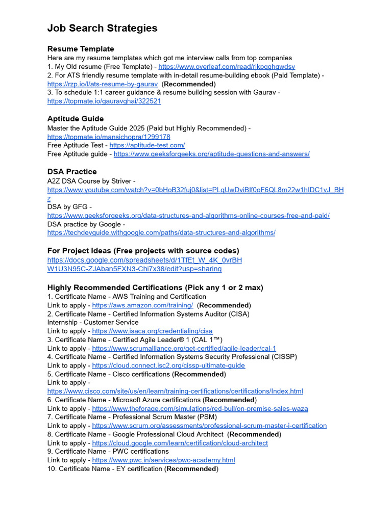 Fresher Guide 2025 | PDF | Business | Information Technology