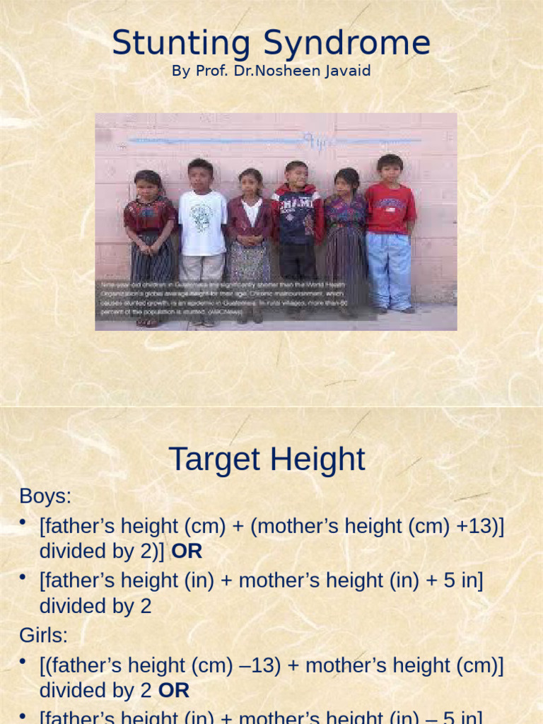 Stunting Syndrome | PDF | Micronutrient | Dietary Supplements