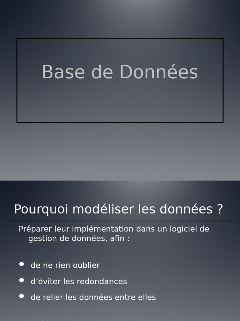 Base de Donnees | PDF | Sciences de l'information | Ingénierie des systèmes