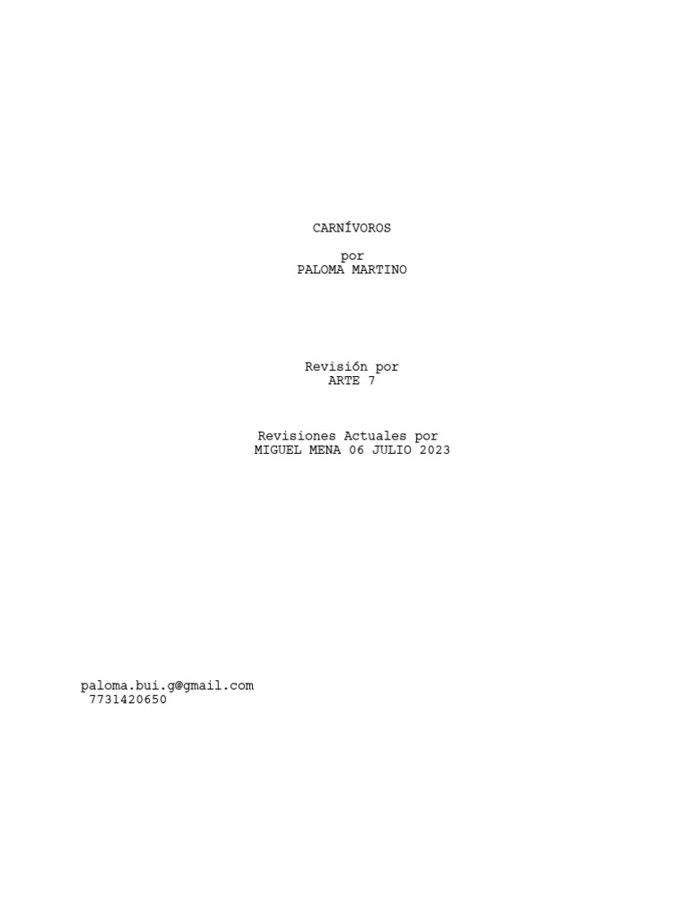 Literario Carnivoros Draft Final | PDF