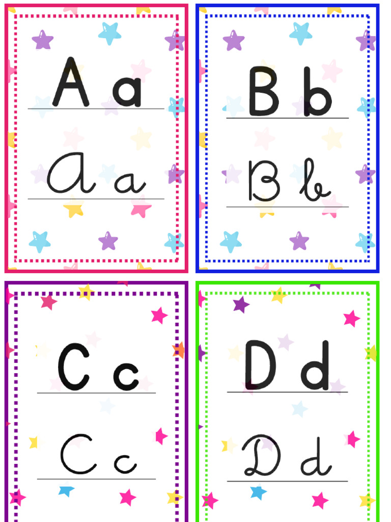 Abecedario Estrellas | PDF