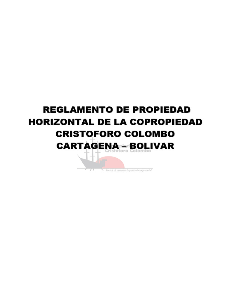 Reglamento Edificio Tag | PDF | Condominio | Propiedad