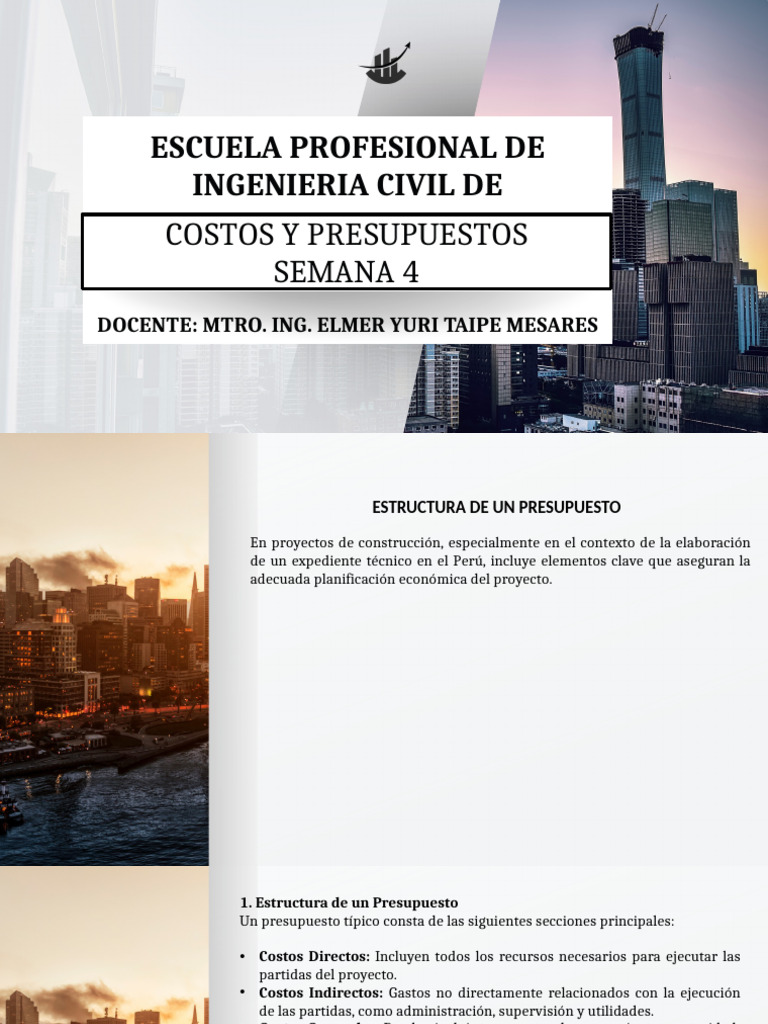 Semana 4 - Costos y Presupuestos | PDF | Presupuesto | Economias