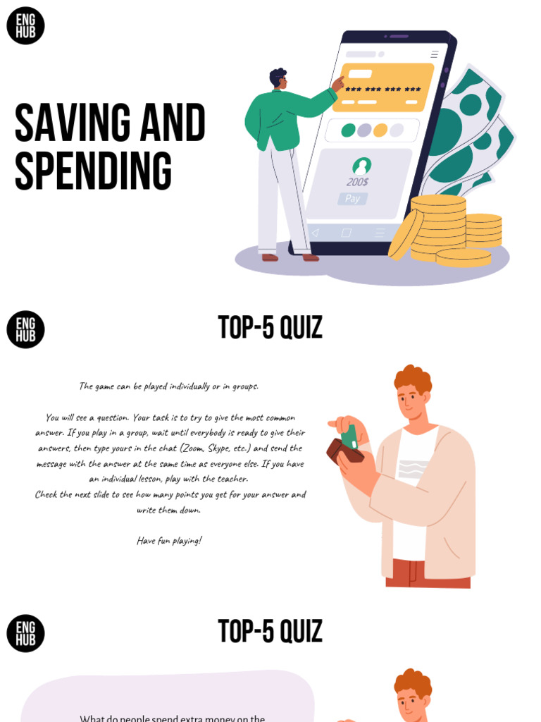 Managing Money: Save vs. Spend Strategies | PDF | Money | Sales