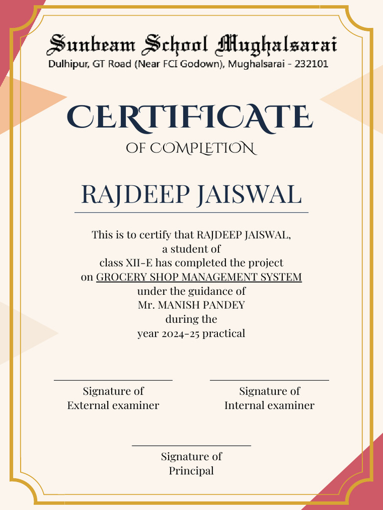 Cs Certificate | PDF