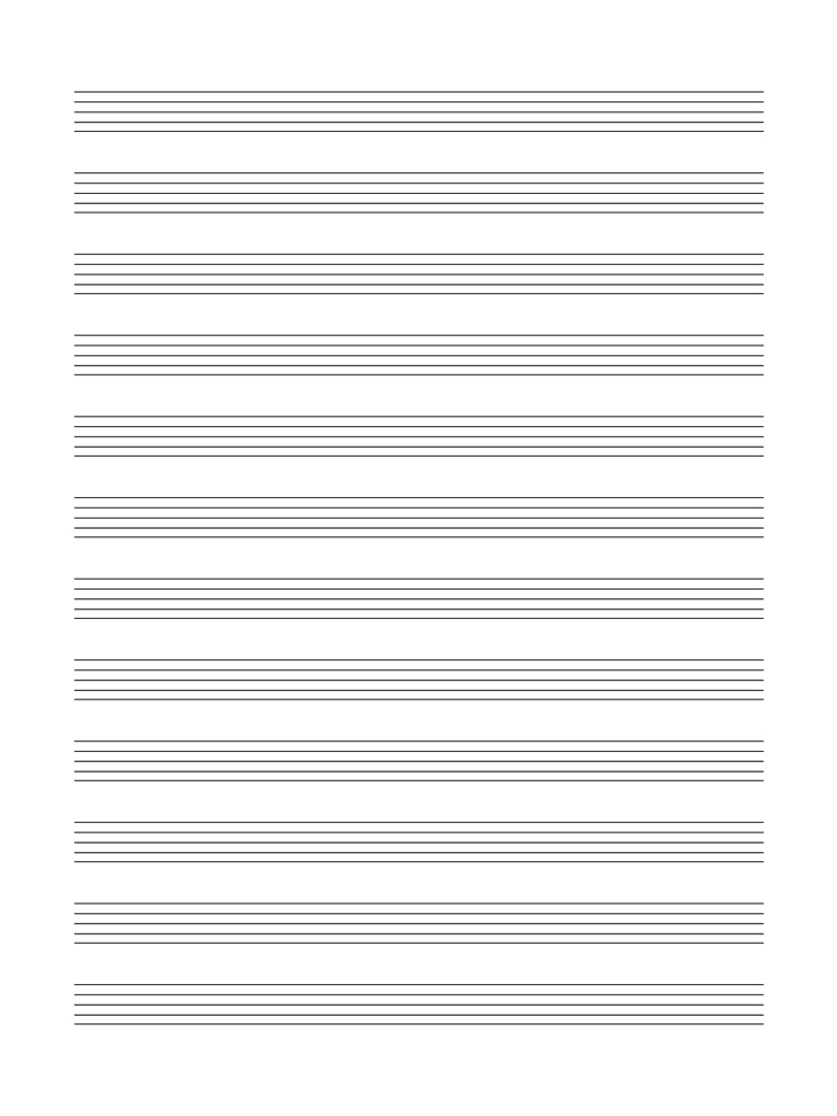 Blank Staff Paper | PDF