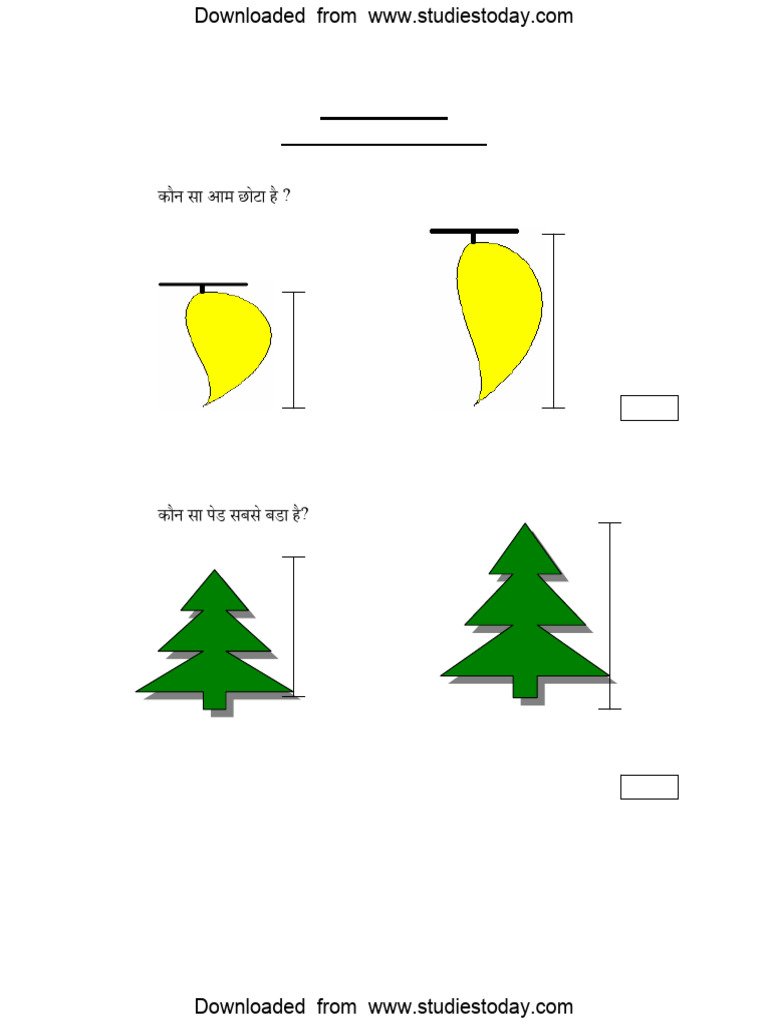 Long and Short Worksheet | PDF