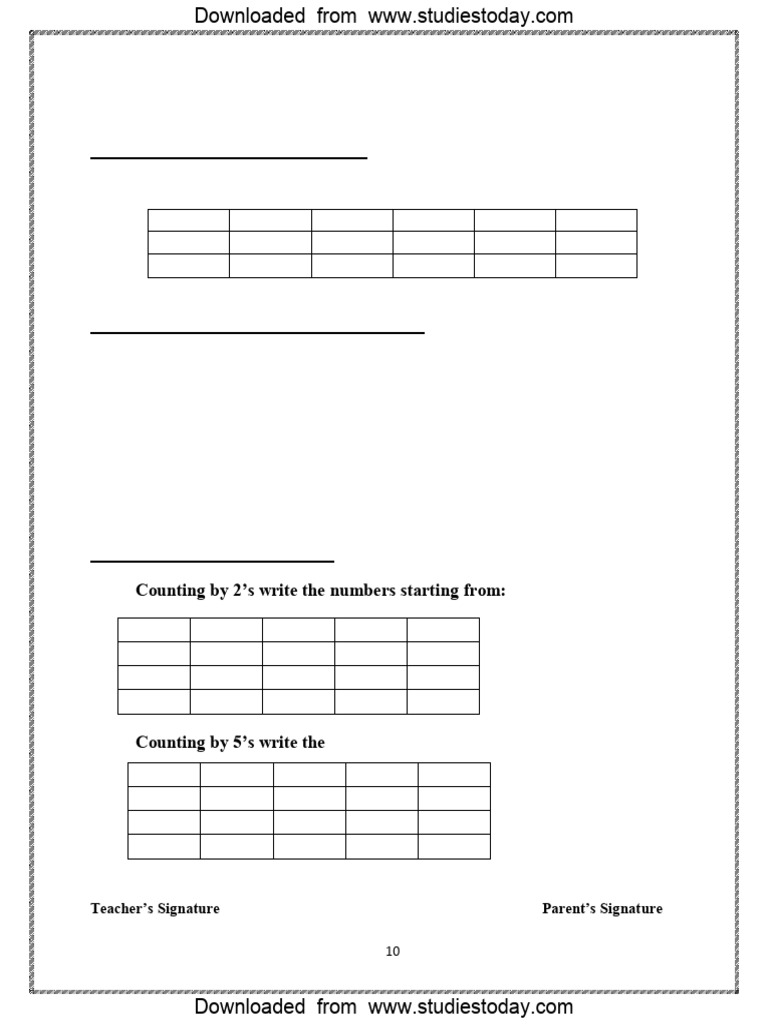 CBSE Class 3 Mathematics - Practice Worksheets 27-Fun With Numbers | PDF