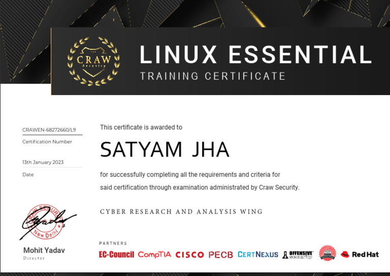 Satyam Jha (Linux) | PDF