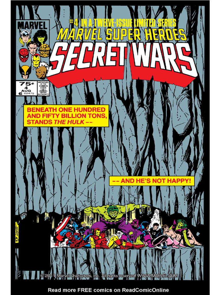 Marvel Super Heroes Secret Wars Issue | PDF