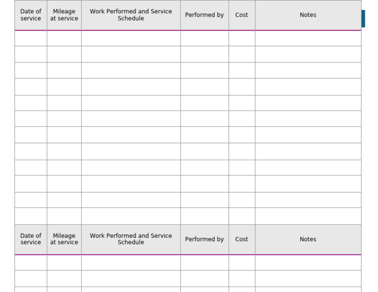 Auger Cart Maintenance Records | PDF