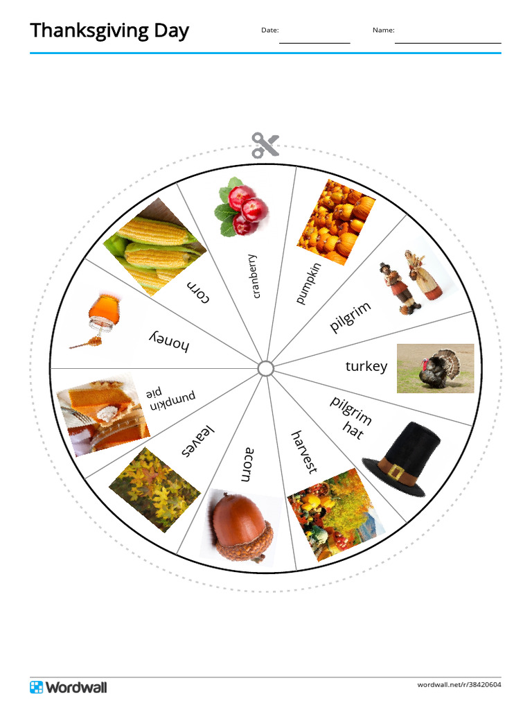 Thanksgiving Day Random Wheel | PDF