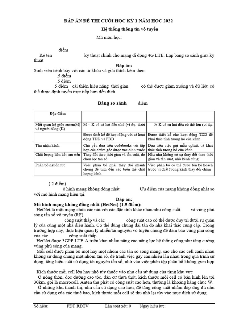 20221229ĐT-Hệ thống thông tin vô tuyến_V2_Sol (1) | PDF