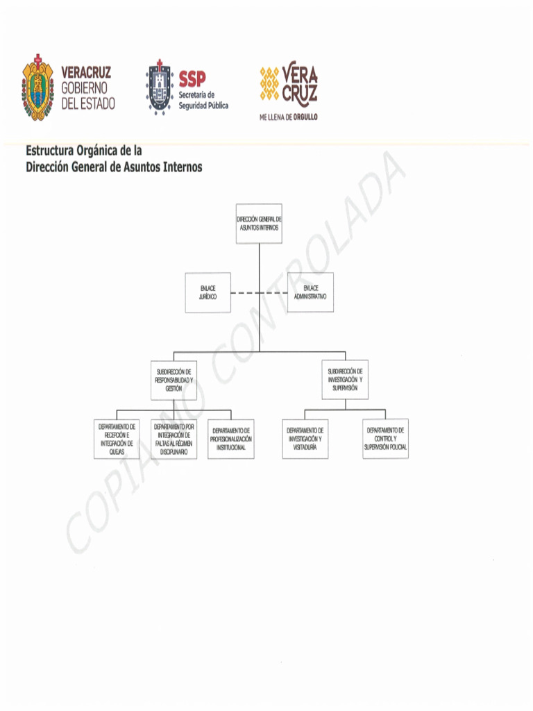 Estructura Organica De Asuntos Internos Ssp Veracruz Pdf