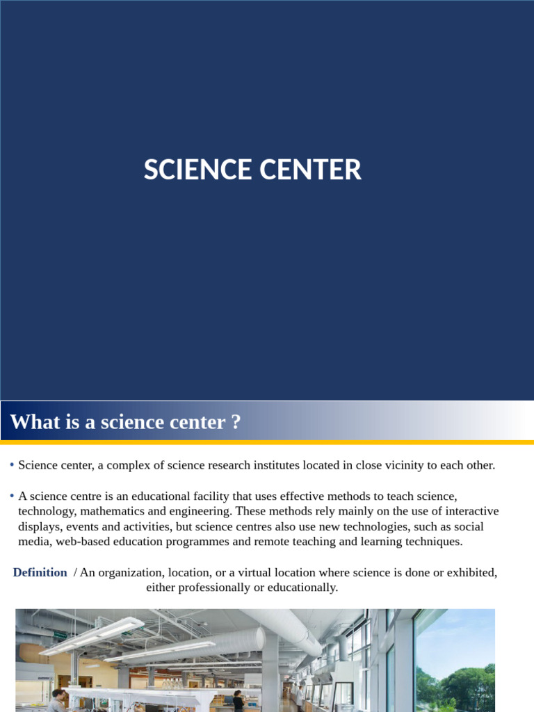 Welios Science Center Overview and Features | PDF | Science