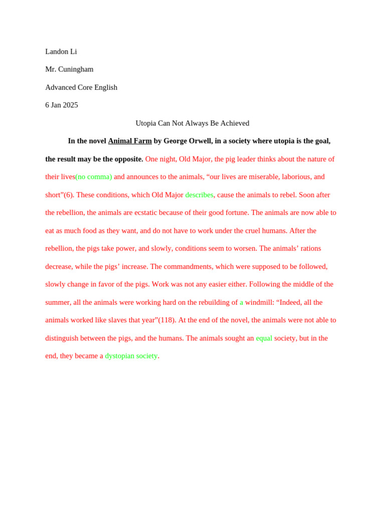 Animal Farm Revision | PDF