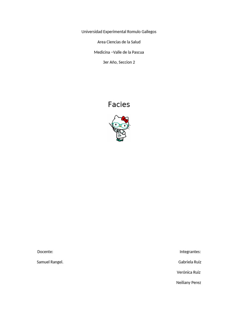 Facies Semio | PDF | Cara | Anatomía humana