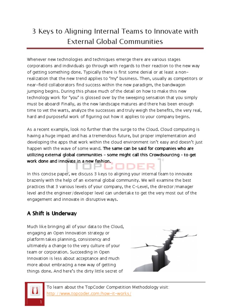 3 Keys To Aligning Internal Teams To Innovate With External Global ...