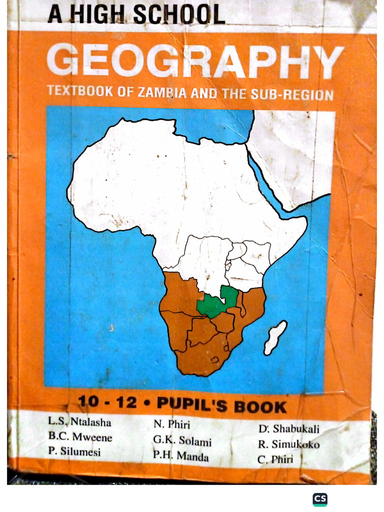 A High School Geography For Zambia | PDF