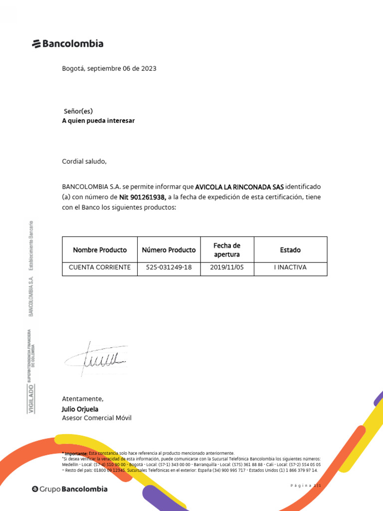 Avicola La Rinconada Sa | PDF