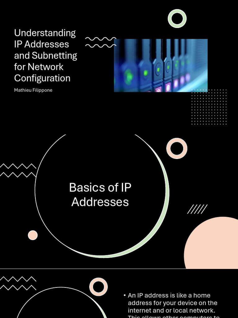 Understanding IP Addresses and Subnetting for Network Configuration | PDF | Ip Address ...