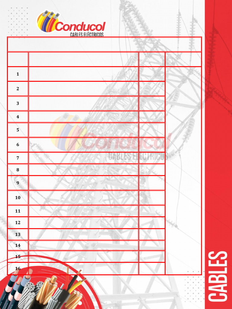 Lista de Cables Por Familias Certificado EL CS 230167 | PDF | Cable | Bienes manufacturados