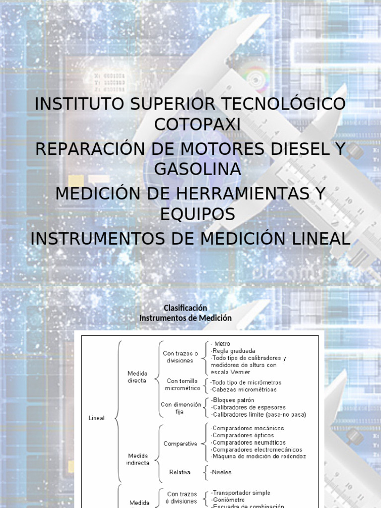 INSTRUMENTOS DE MEDICIÓN LINEAL | PDF | Longitud