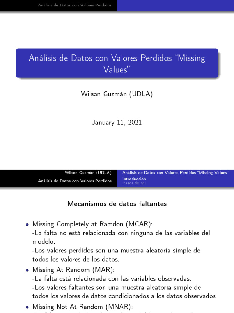 Missing Data | PDF | Análisis de los datos | Investigación cuantitativa