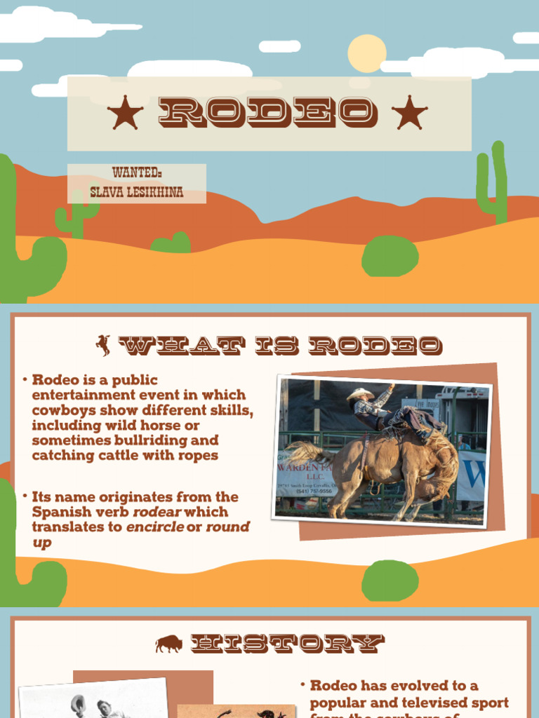Presentation About Rodeo and Its History | PDF
