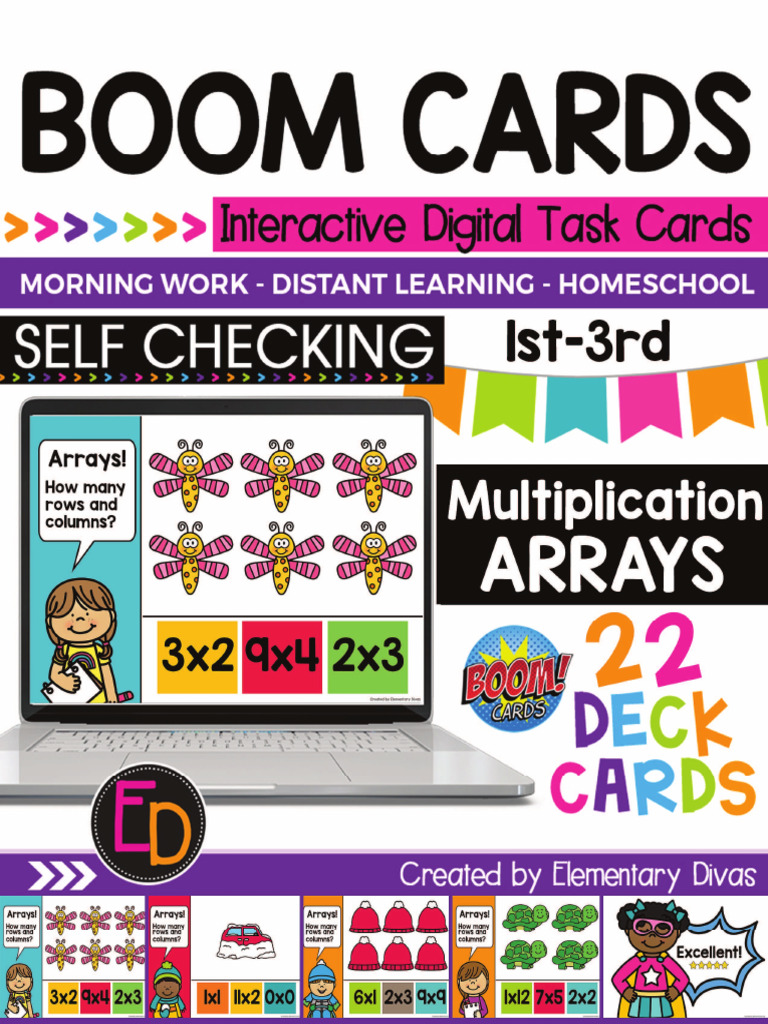 BoomCardsMultiplicationArrays 1 | PDF
