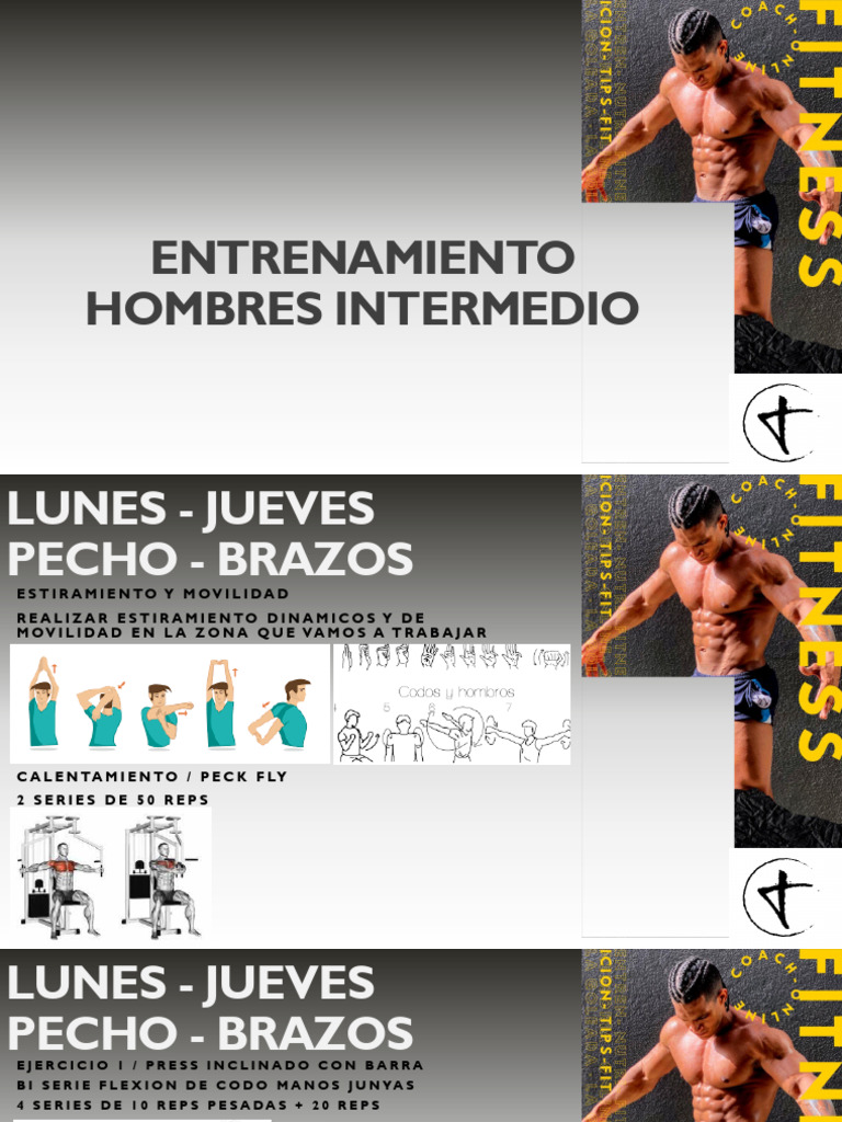 Entrenamiento Hombres | PDF | Entrenamiento con pesas