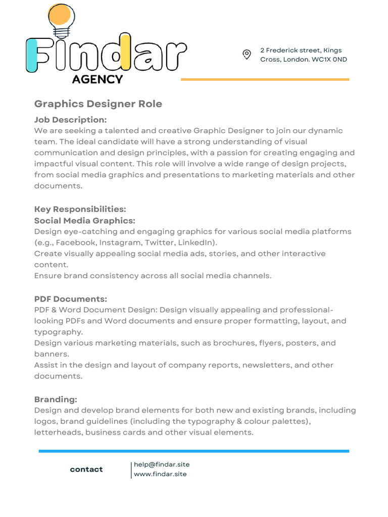 Graphics Designer Role | PDF | Graphic Design | Graphics