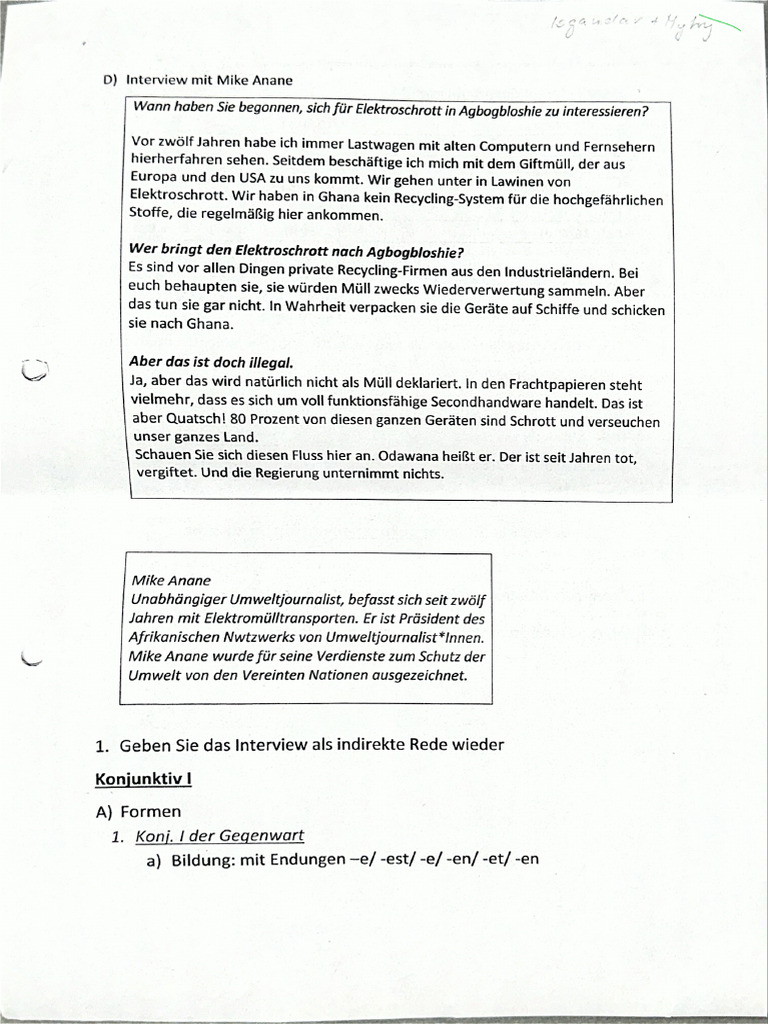 D) Interview Mit Mike Anane | PDF