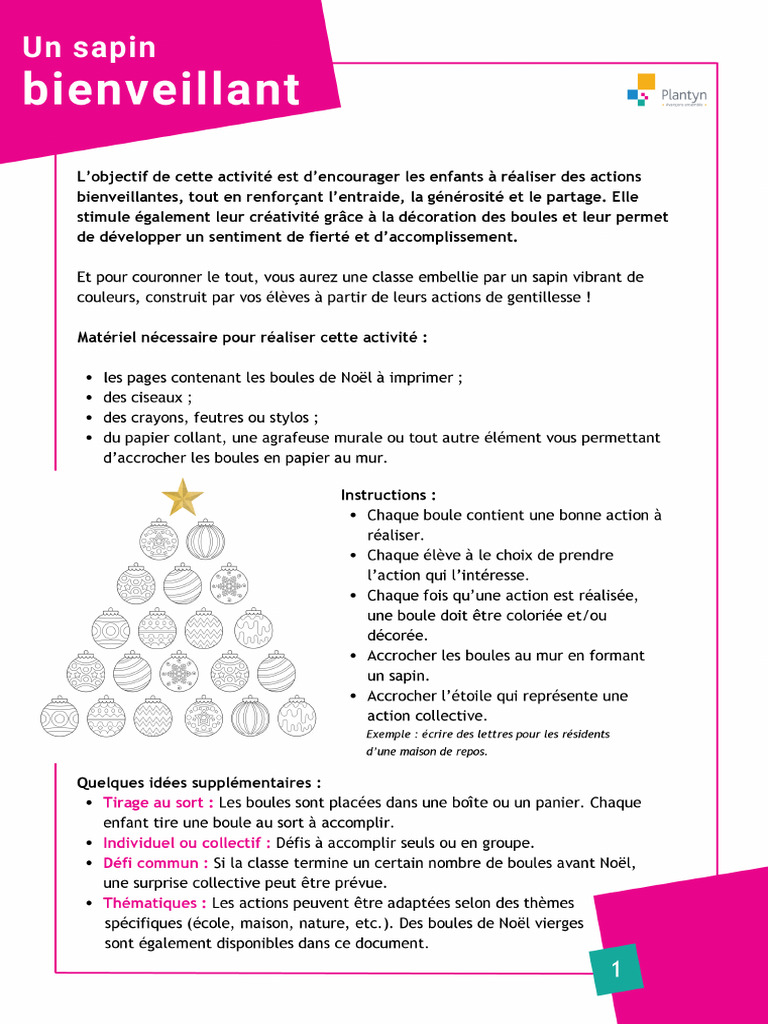 Plantyn - Un Sapin Bienvaillant | PDF