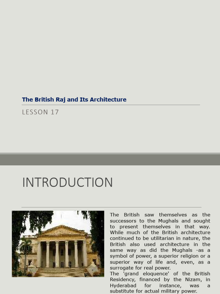British Raj Architectural Legacy | PDF | British Raj | British Empire