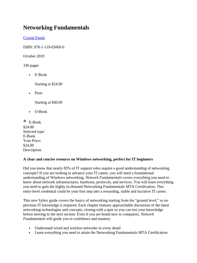 Networking Fundamentals | PDF