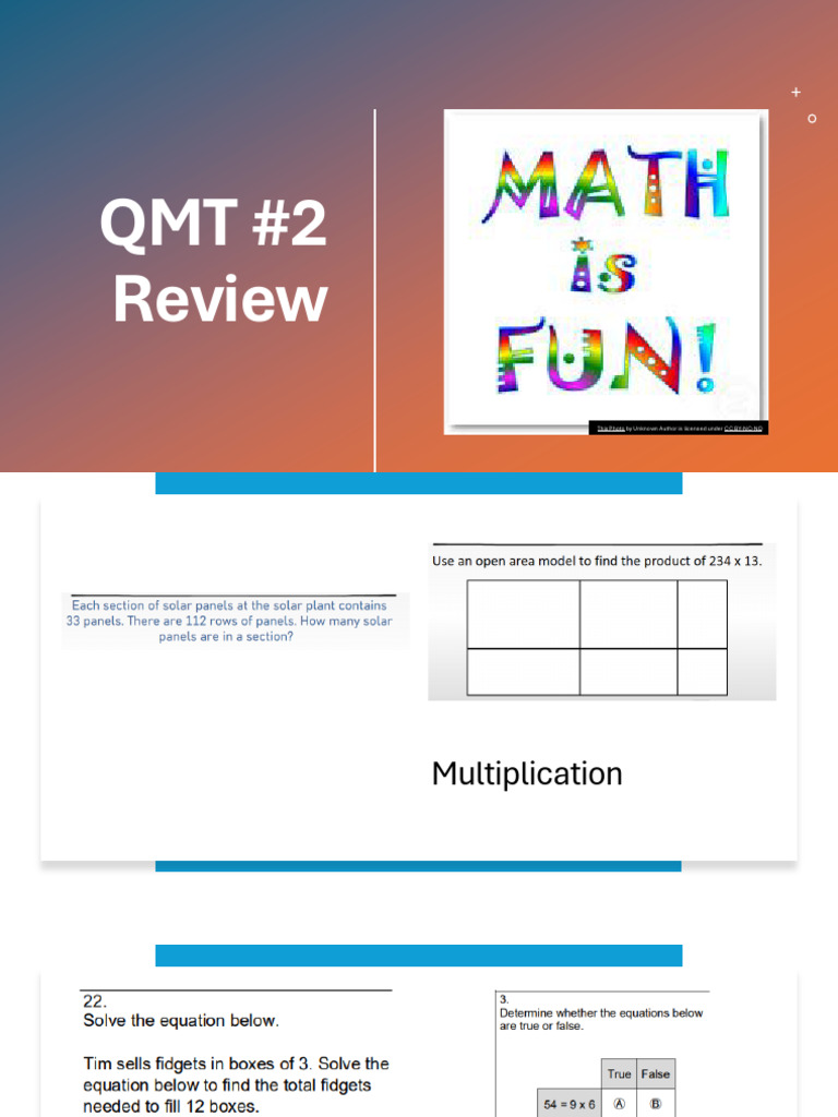 QMT 2 Review | PDF