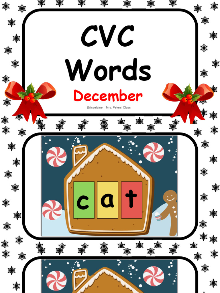 CVC Word List for Early Readers | PDF