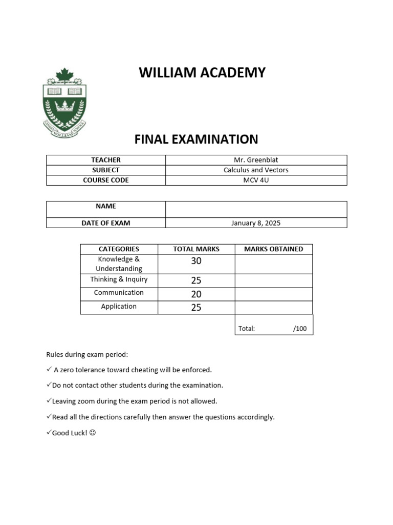 MCV Final Exam | PDF | Area | Euclidean Vector