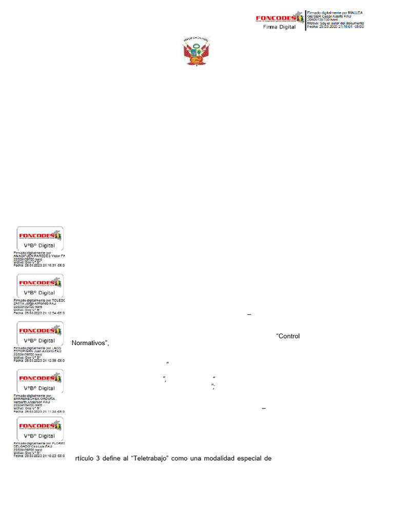 Rde #0061-2023-Foncodes-De | PDF | Gestión de recursos humanos | Regulación