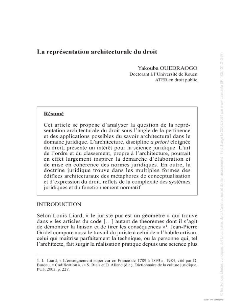 architecturale de droit | PDF