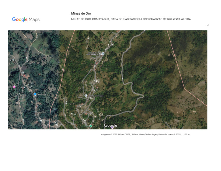 Minas de Oro - Google Maps | PDF