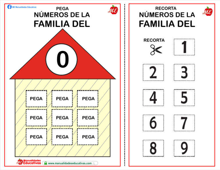 Familia de Números Del 1 Al 1000 - CASITA-páginas-1 | PDF