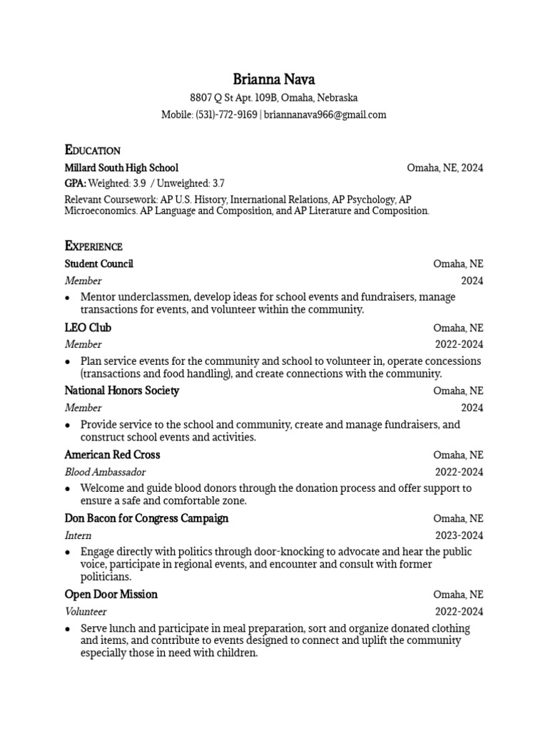 Bri Nava - Resume | PDF