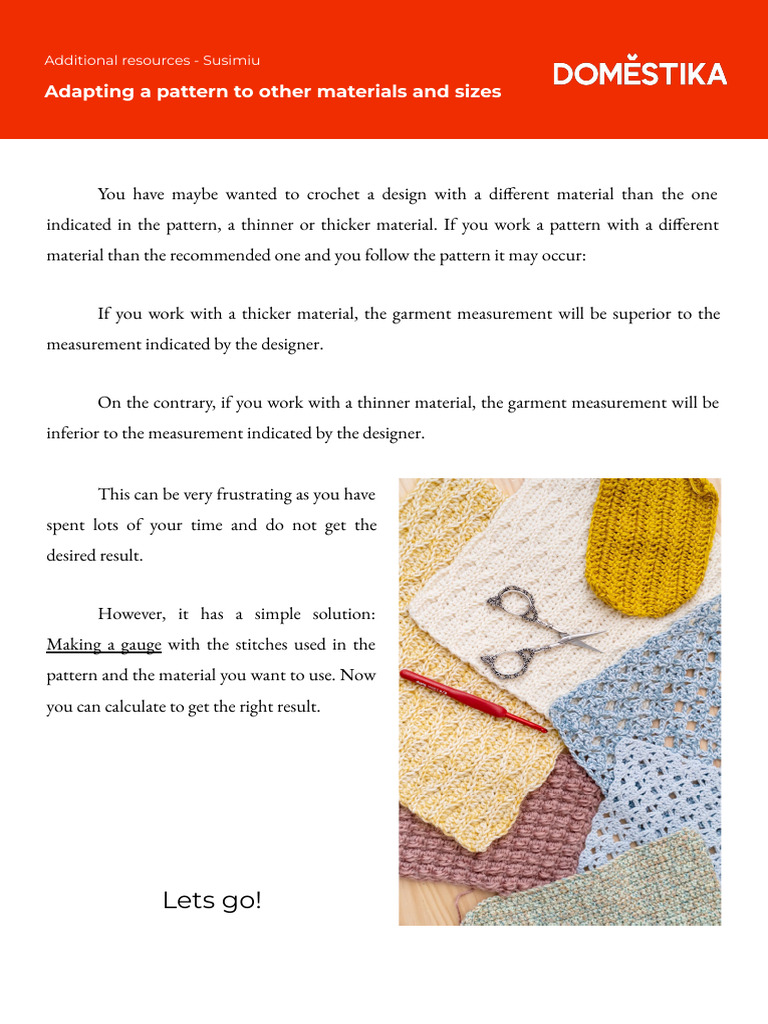 U3 - 01 - Adapting A Pattern To Other Materials and Sizes - English ...