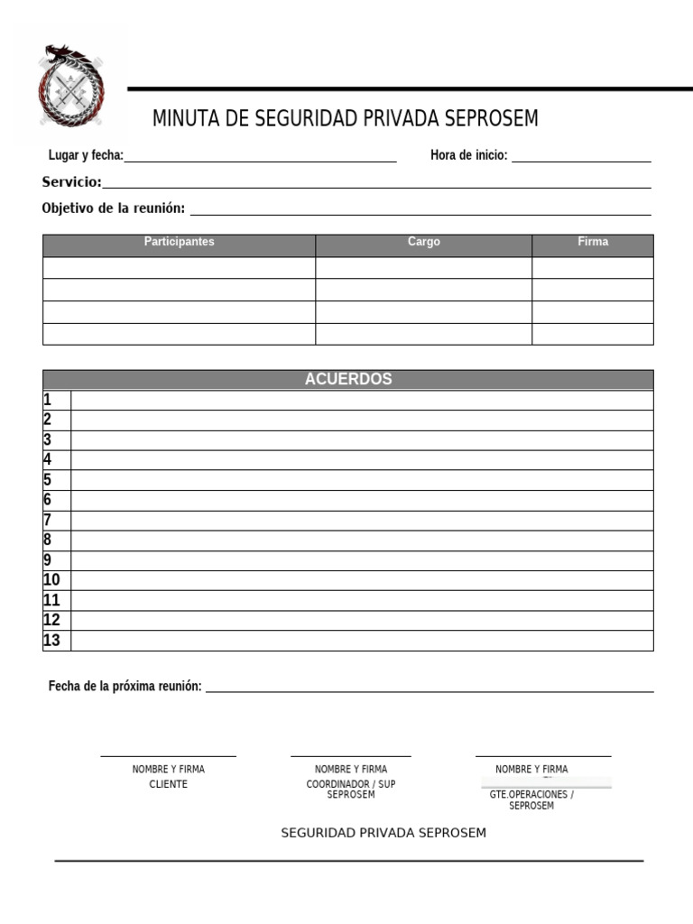 Minutas Con Cliente | PDF