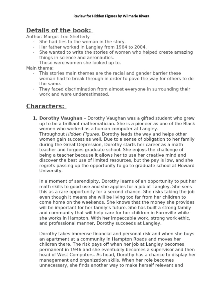 Hidden Figures | PDF | Hidden Figures | Project Mercury