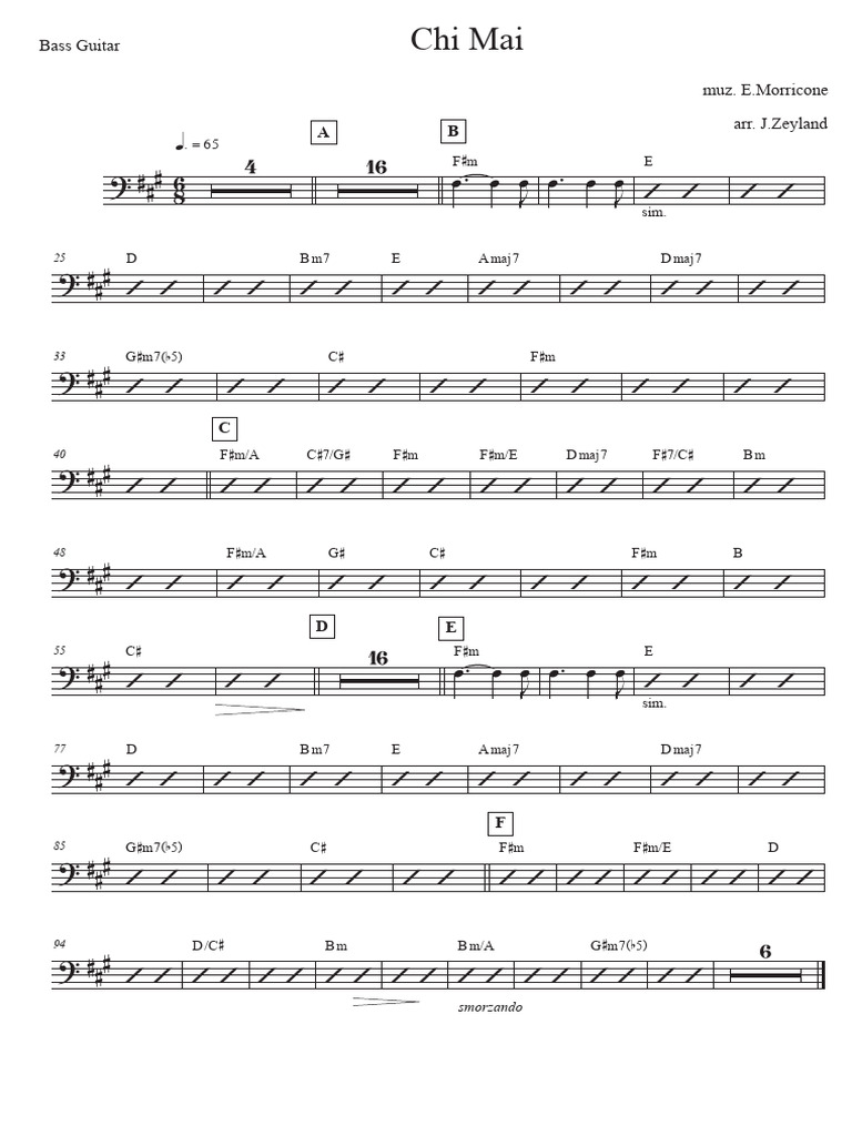CHI MAI - Bass Guitar | PDF