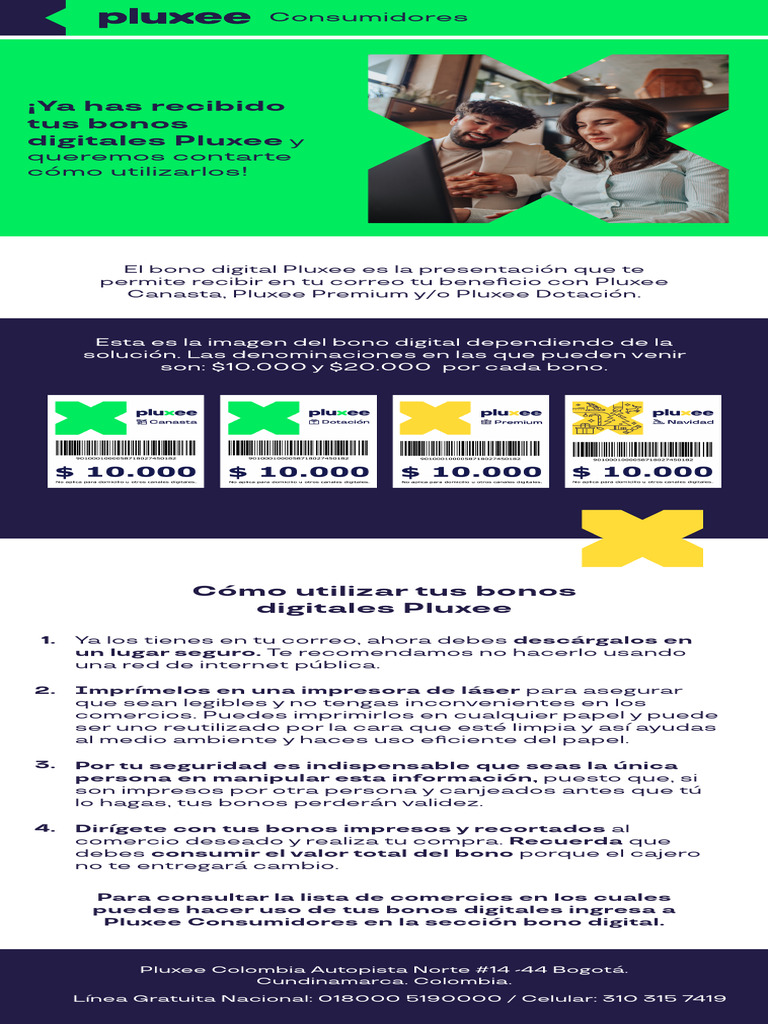 Guía para Usar tus Bonos Pluxee | PDF