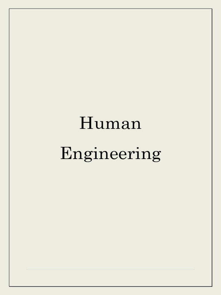 Human Engineering: A Guide to Growth | PDF | Creativity | Innovation